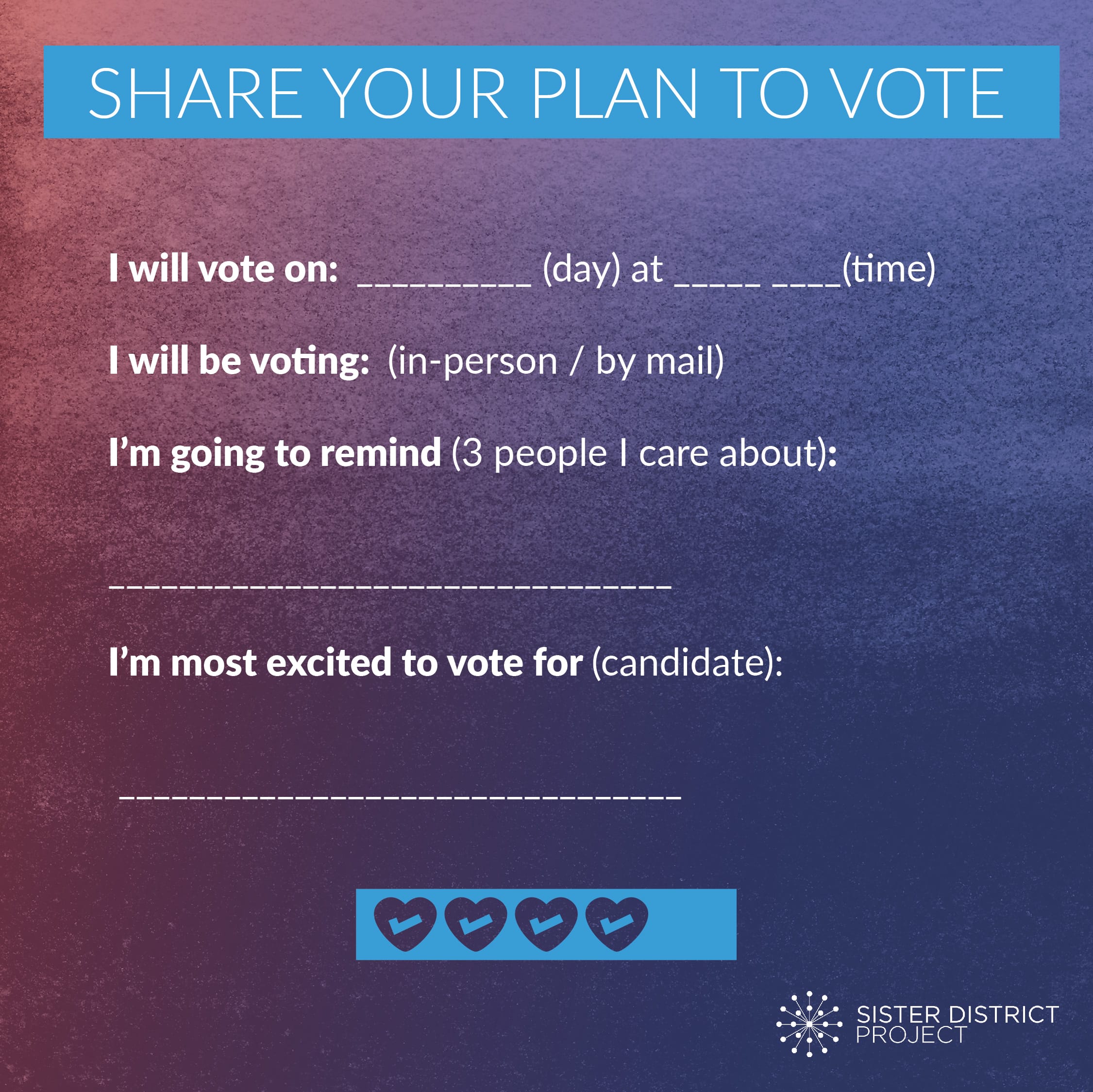 6 Things You Can Do to Get Out the Vote | Sister District Project